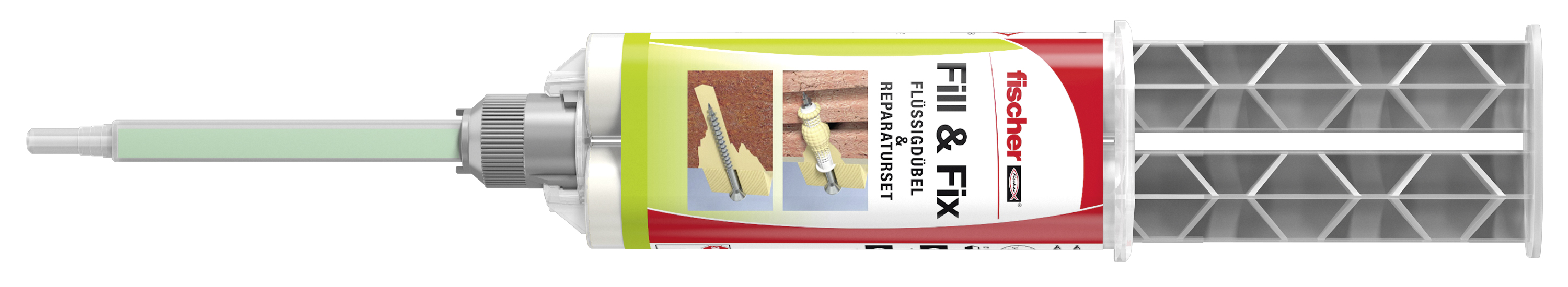 fischer Flüssigdübel Fill & Fix hält in jedem Baustoff ...