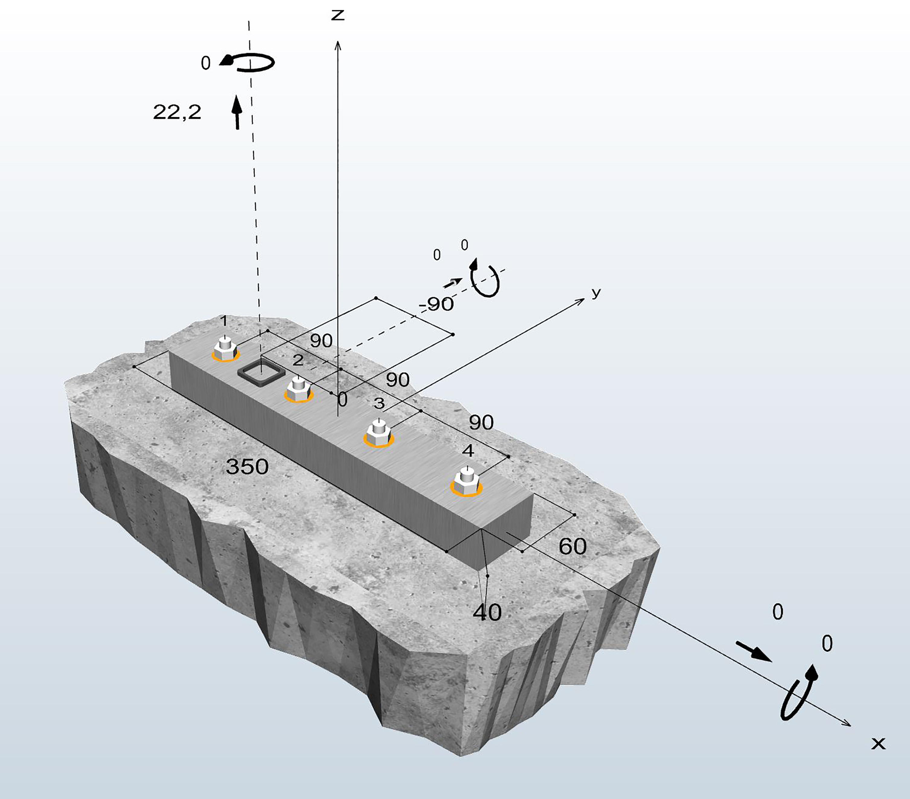 Non-linear spring model for realistic anchor designs in concrete ...