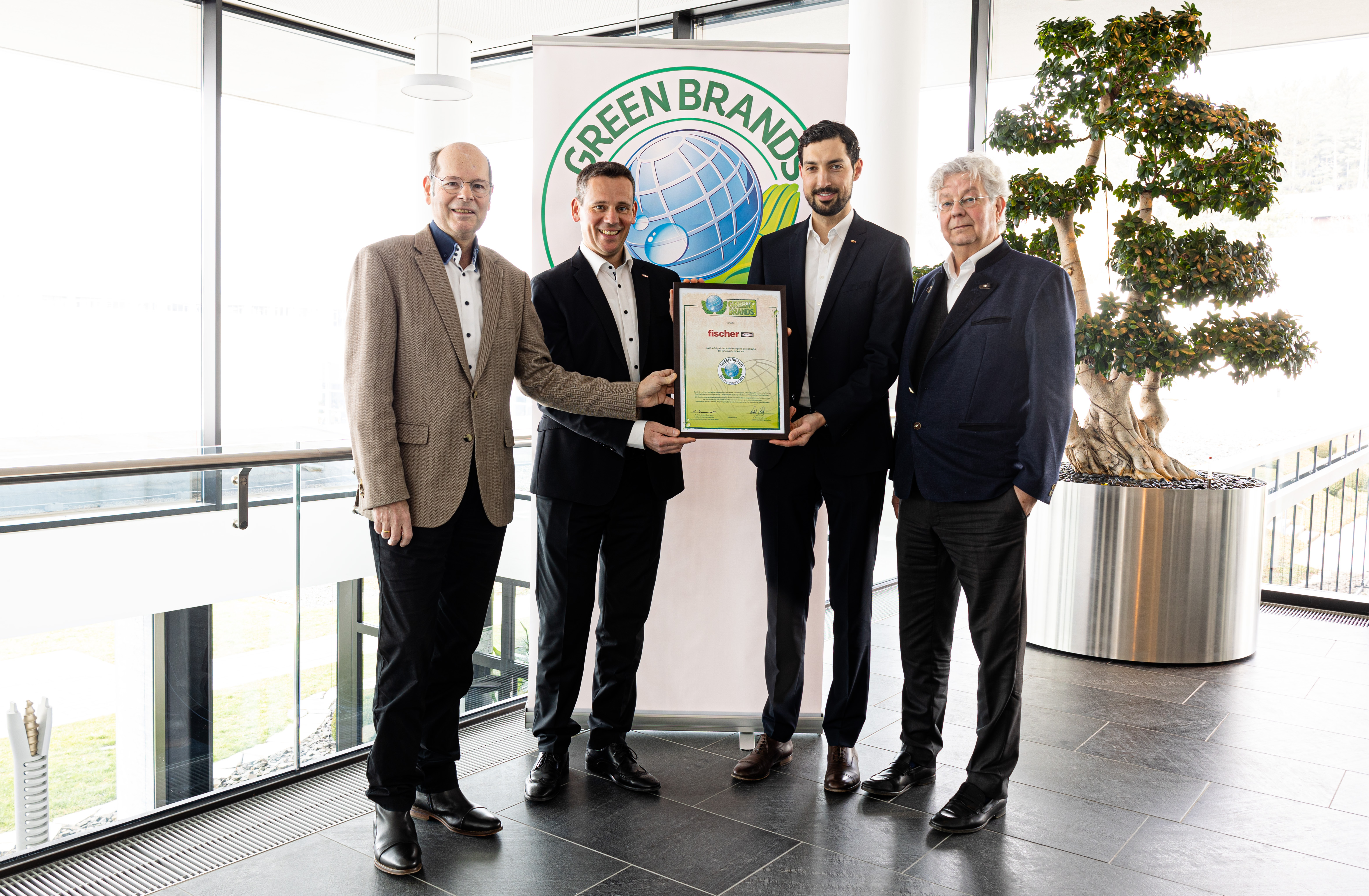 Die fischerwerke sind eine GREEN BRAND - Unternehmensgruppe fischer